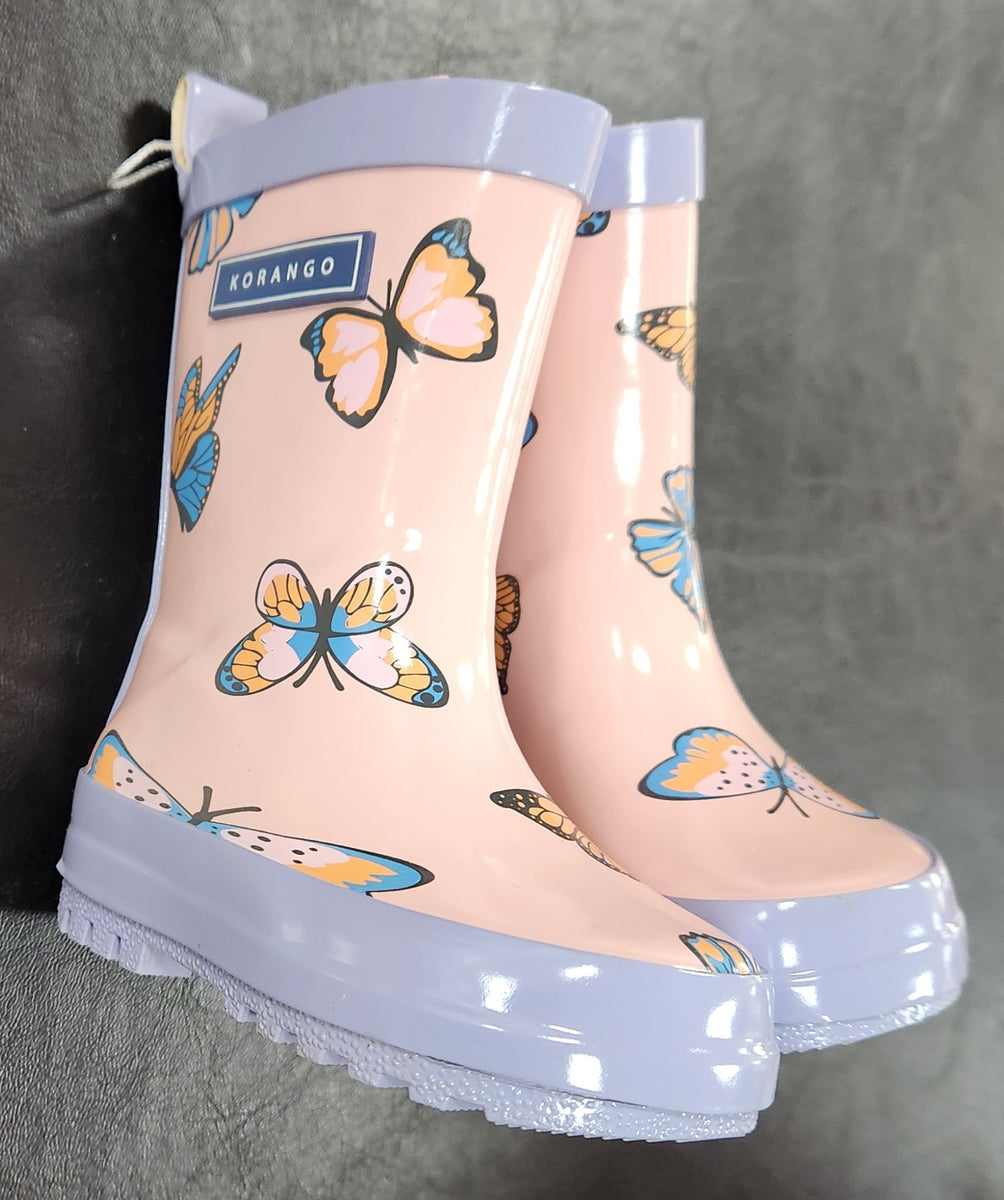 Korango Butterfly, Gumboot Fairy-tale Pink – Peekaboo Kidz Clare